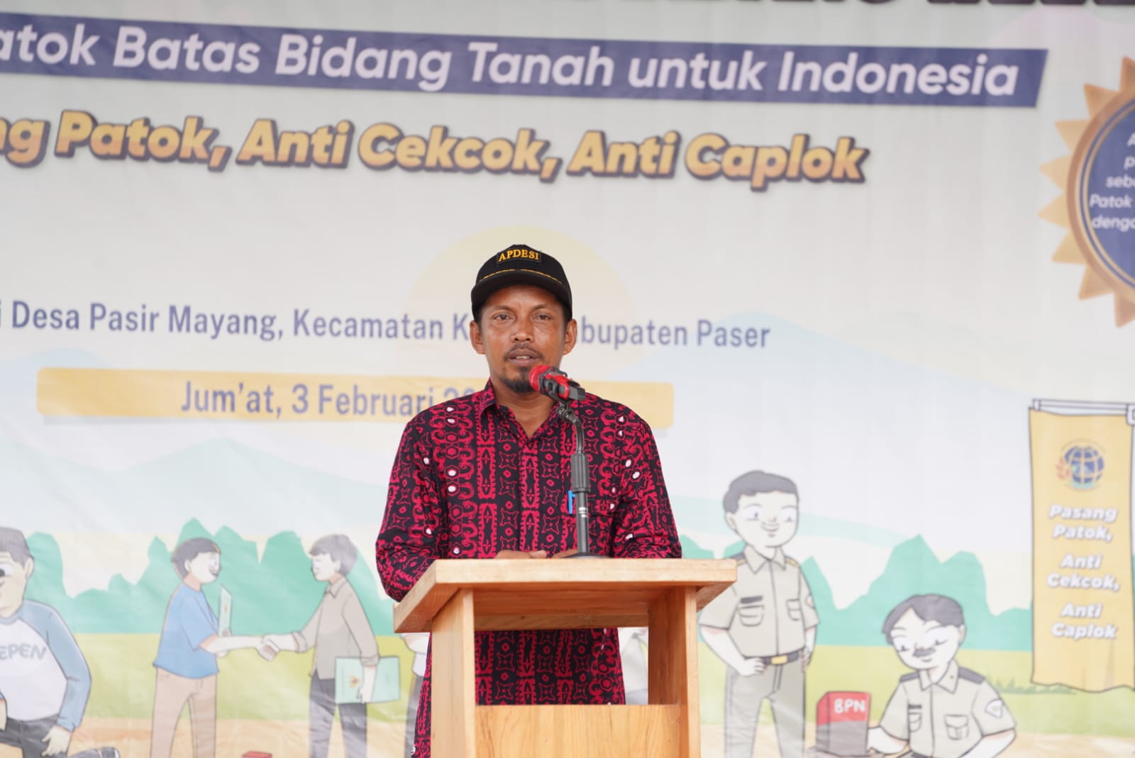 Pencanangan Gemapatas 2023 di Paser, 500 Patok Batas Tanah Dipasang ...